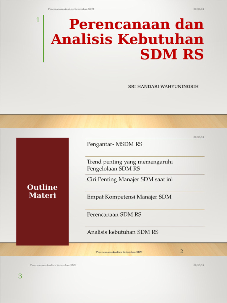 Perencanaan Dan Analisis Kebutuhan SDM RS | PDF | Karier & Perkembangan | Bisnis