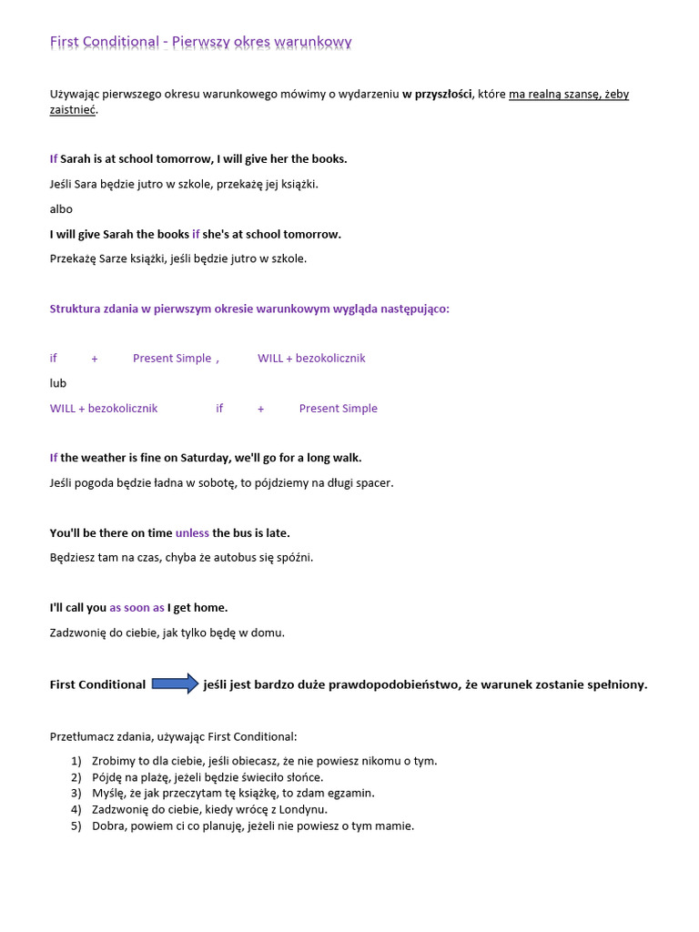 First Conditional | PDF