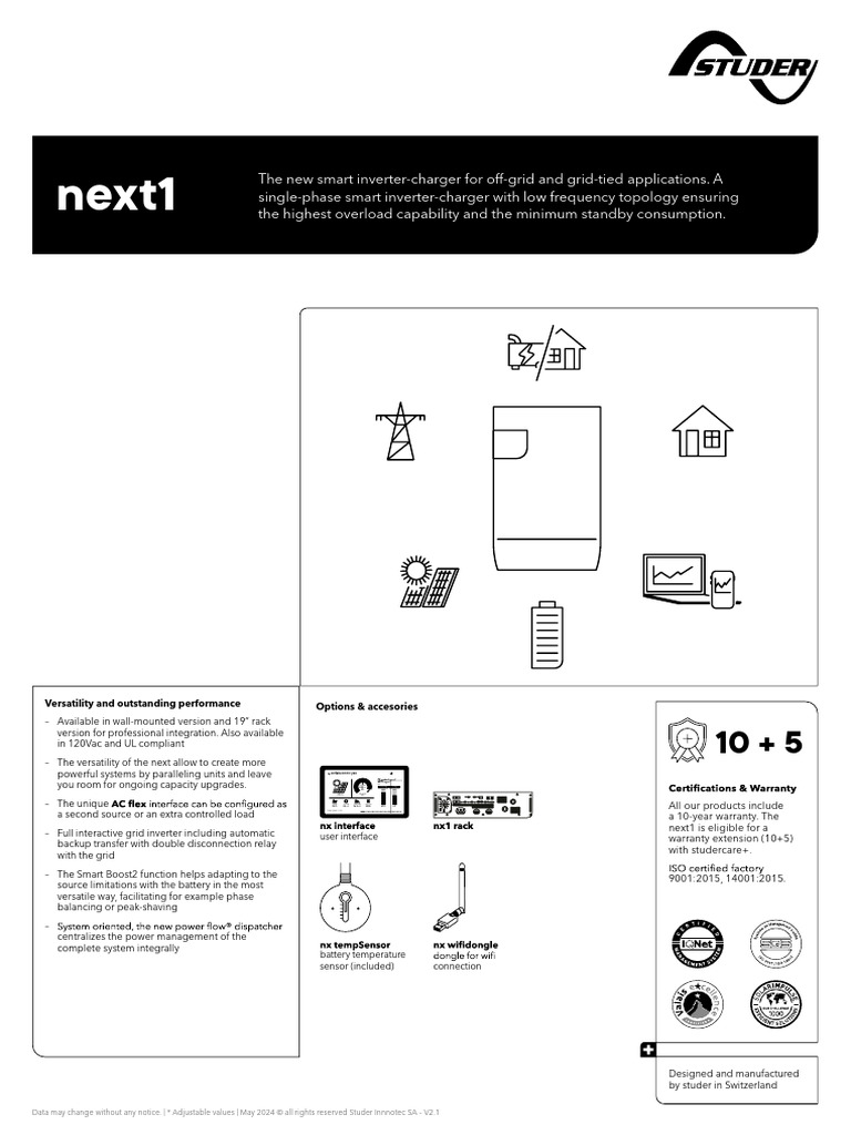Studer Next nx1 A4-WEB-v2.1 | PDF
