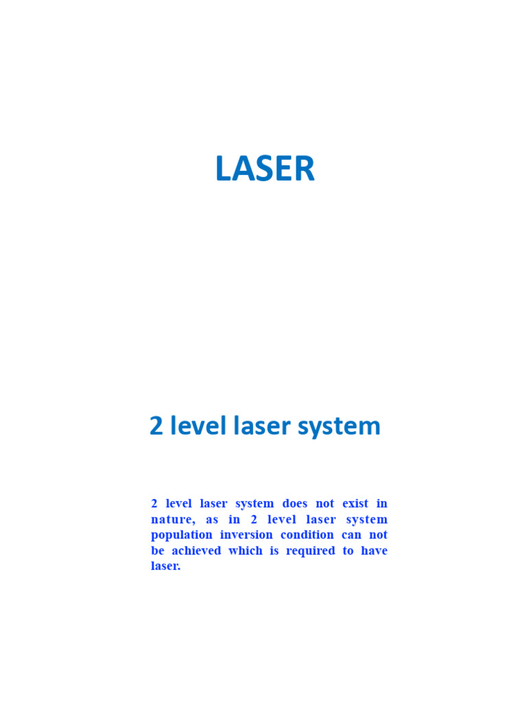 Laser | PDF