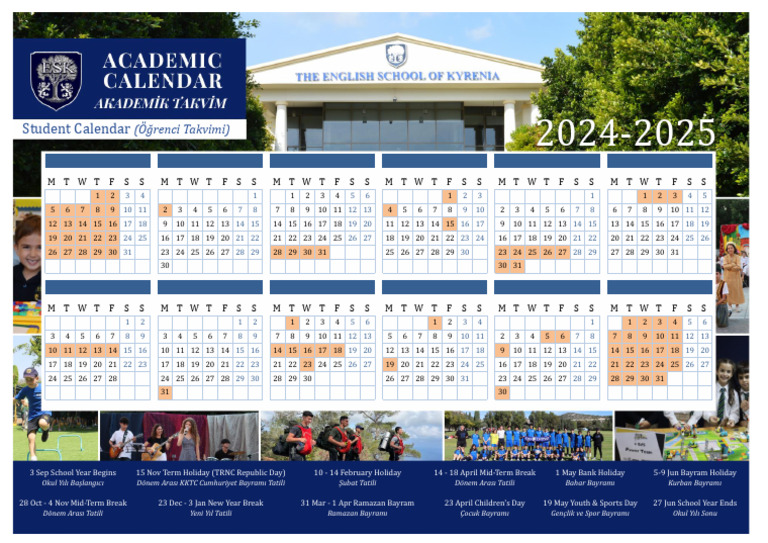2024-25 Calendar Student | PDF