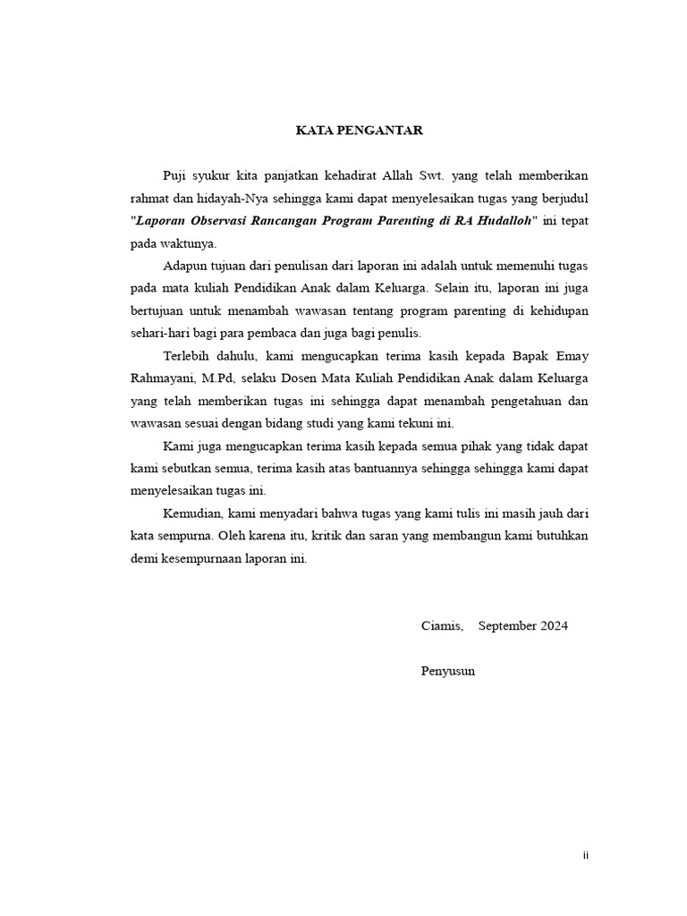 Kata Pengantar | PDF