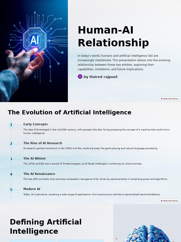 Human AI Relationship | PDF | Artificial Intelligence | Intelligence (AI) & Semantics