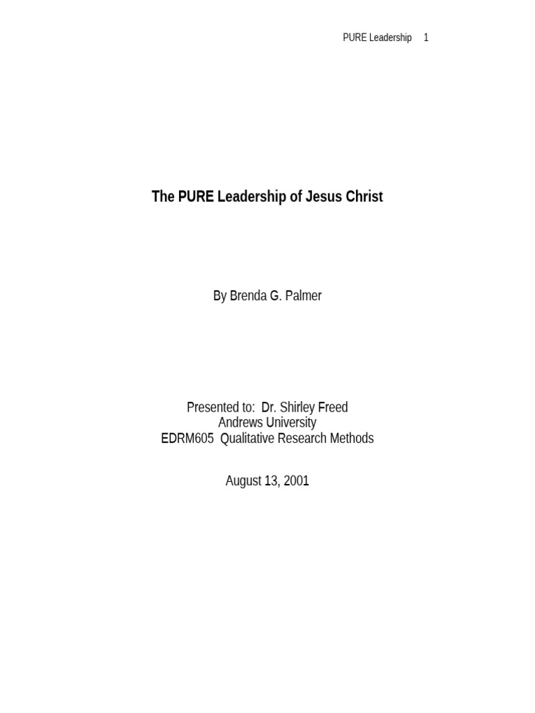 Leadership Paper | PDF