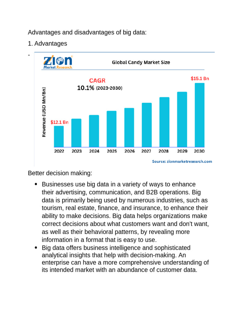 Advantages and Disadvantages of Big Data | PDF