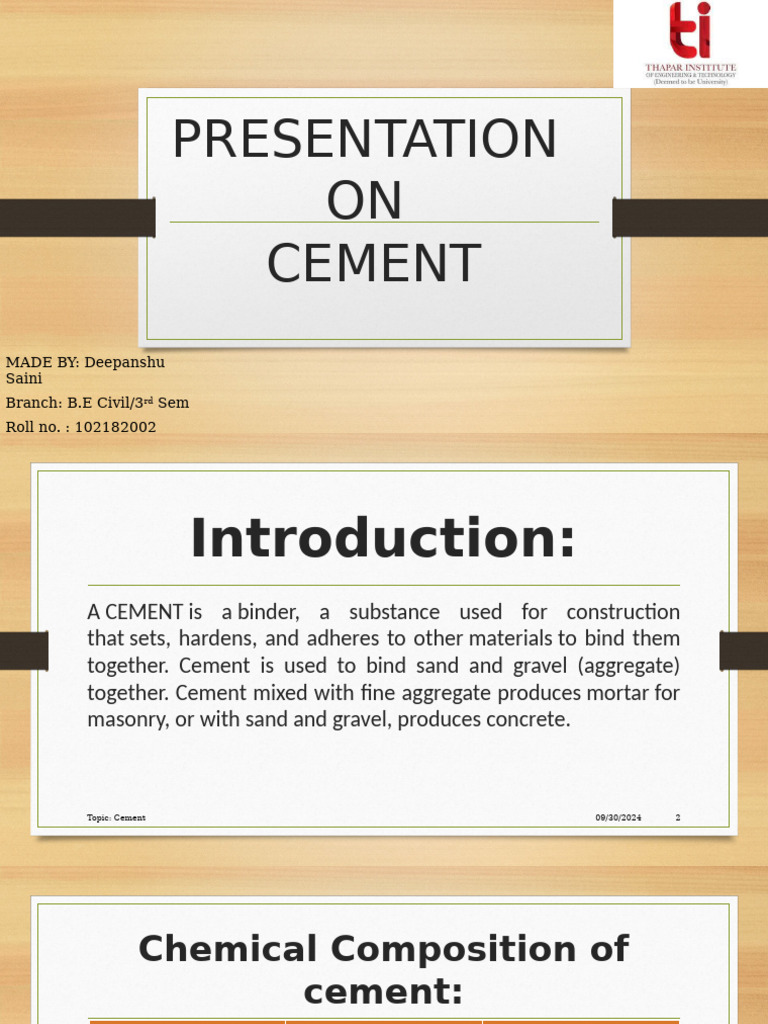 Cement | PDF