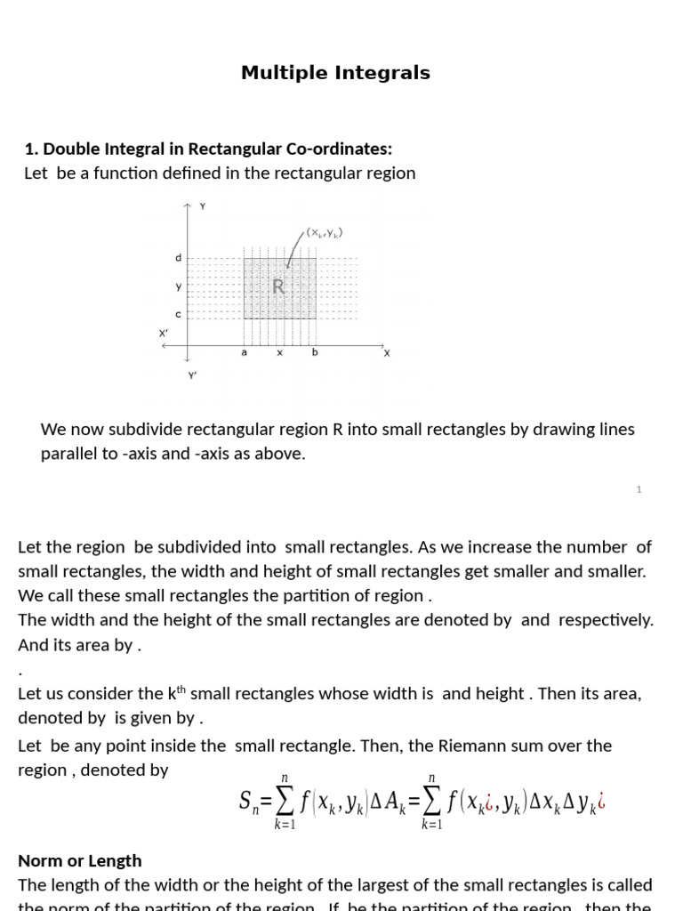 Multiple Integrals | PDF