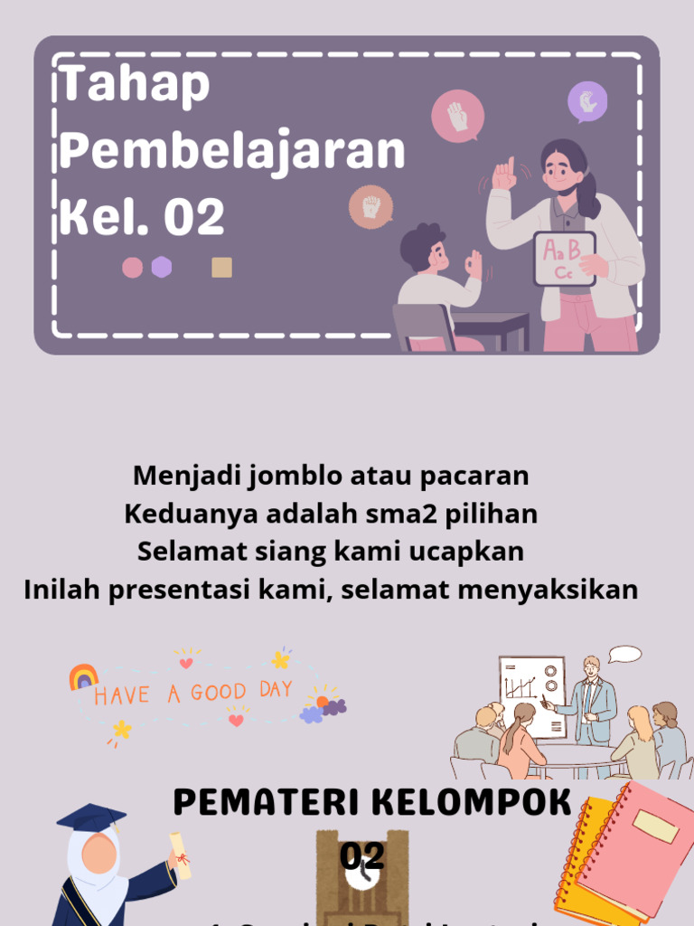 Tahap Pembelajaran Kel. 02 | PDF