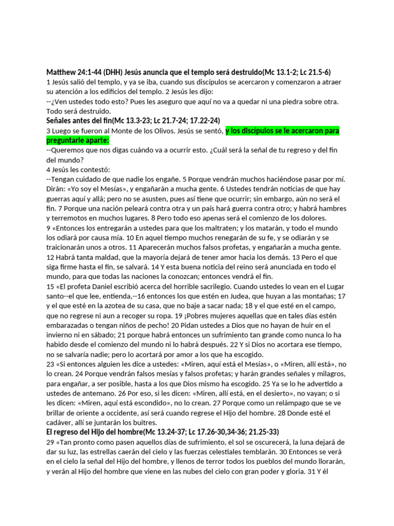 Las Senales Del Fin | PDF