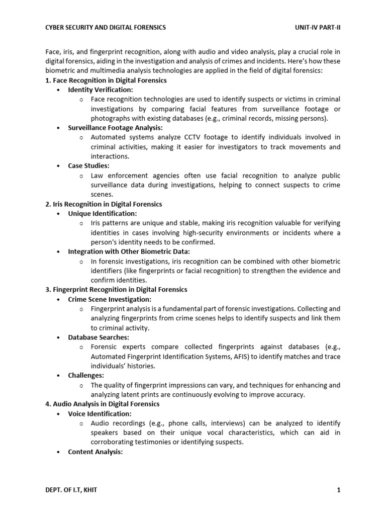CSDF Unit IV Part II | PDF | Computer Forensics | Social Science CSDF Unit IV Part II | PDF | Computer Forensics | Social Science