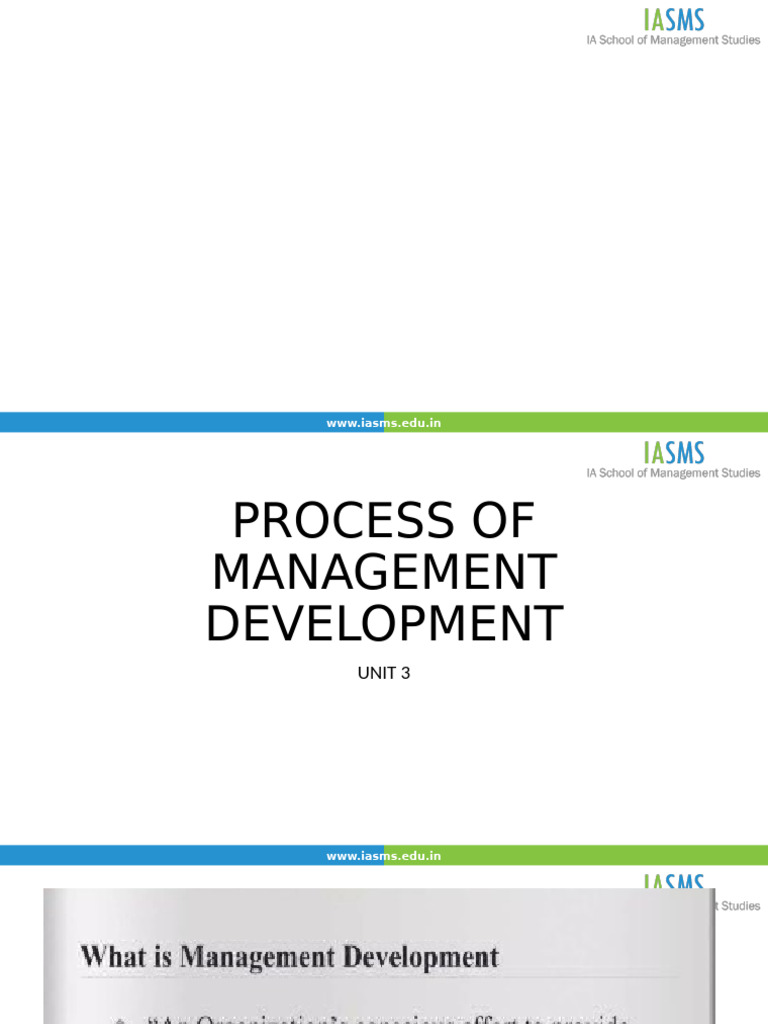 Management Development | PDF