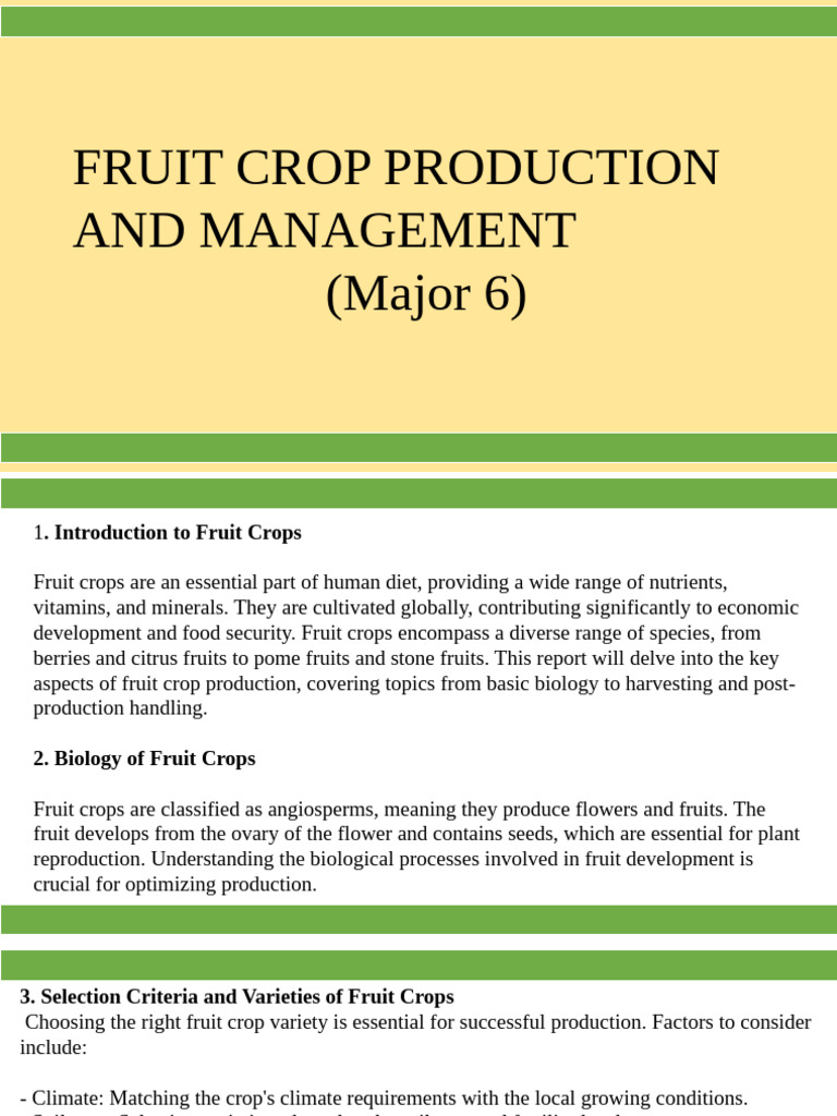 Fruit Crops | PDF