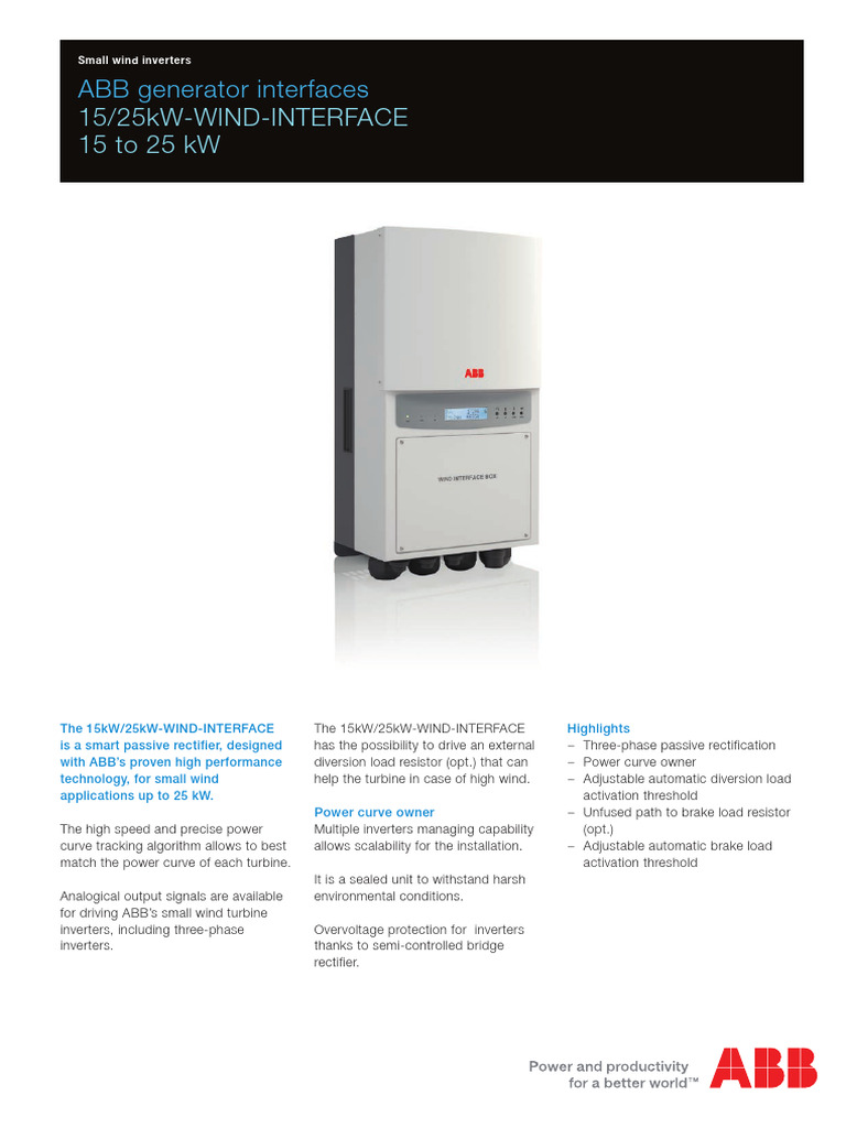 15-25kW-WIND INTERFACE - BCD.00473 - EN | PDF