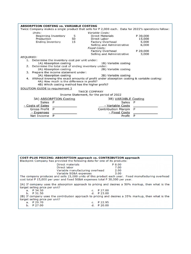 Short Exercises | PDF