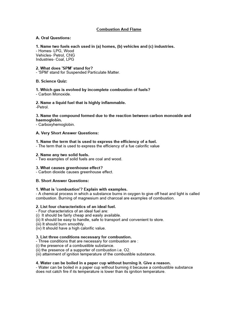 Combustion and Flame | PDF