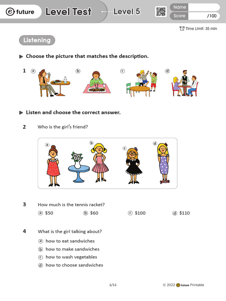 Level Test - Level 5 | PDF