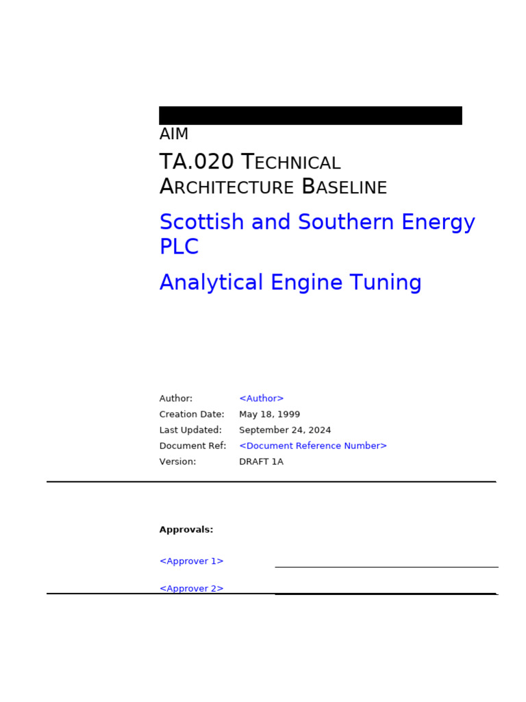 TA020 Current Technical Architecture Baseline | PDF | Computer Network | Databases
