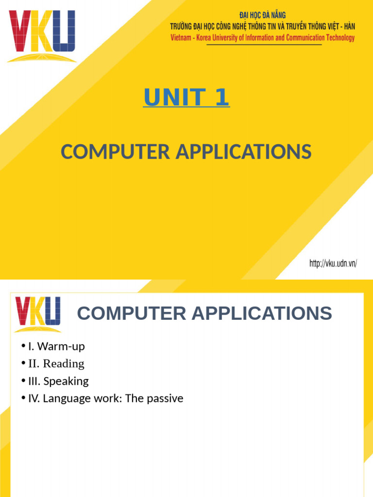 Unit 1. Computer Applications | PDF