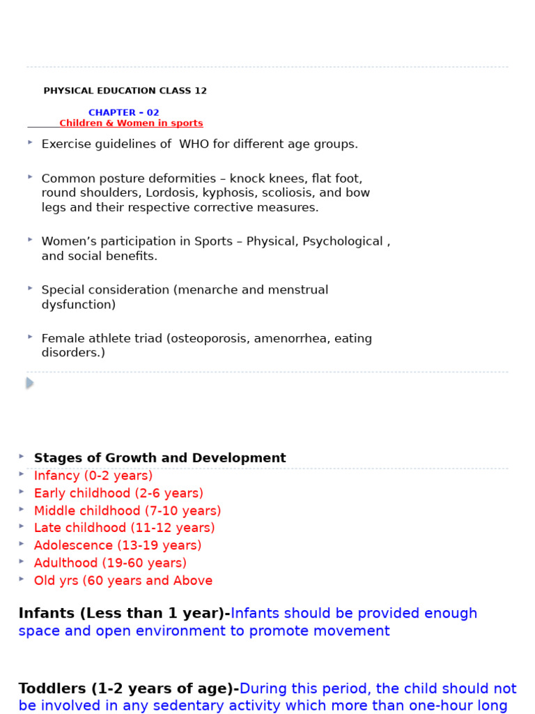 Physical Education Class 12th Chapter 02 | PDF | Vertebral Column ...