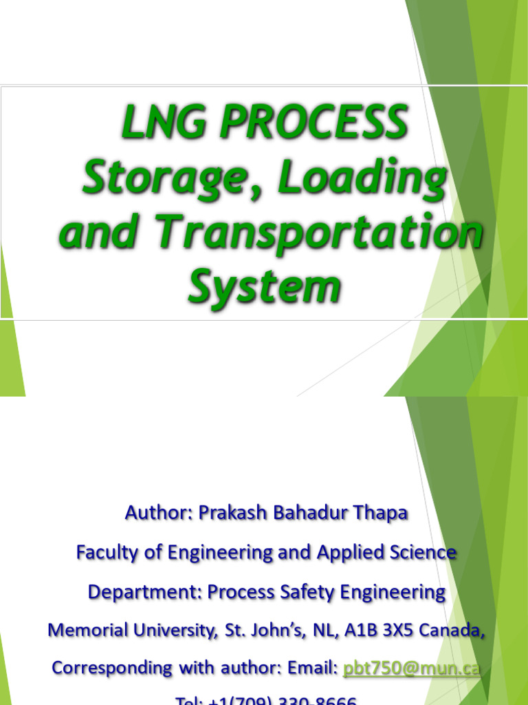 LNG Process Storage, Loading and Transportation System | PDF