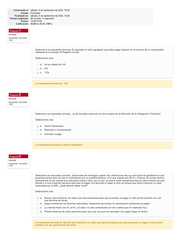 EXAMEN FINAL TRIBUTACION I-TSU-CL-A003-02.2023 - Revisión Del Intento ...