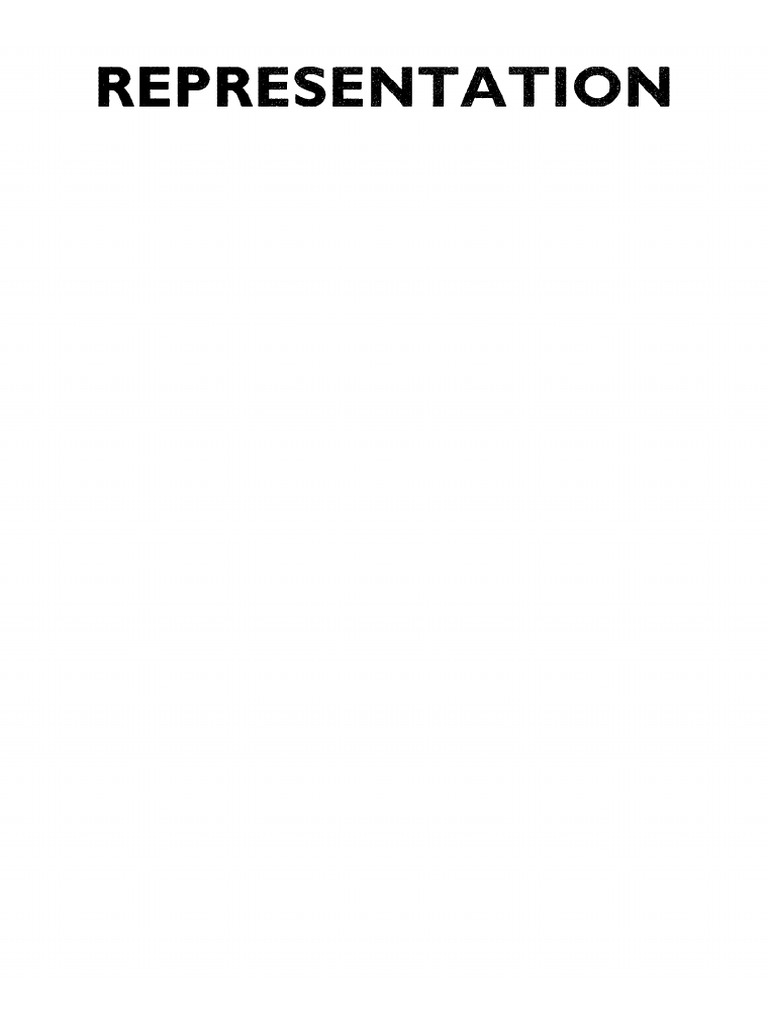 Stuart Hall Representation | PDF