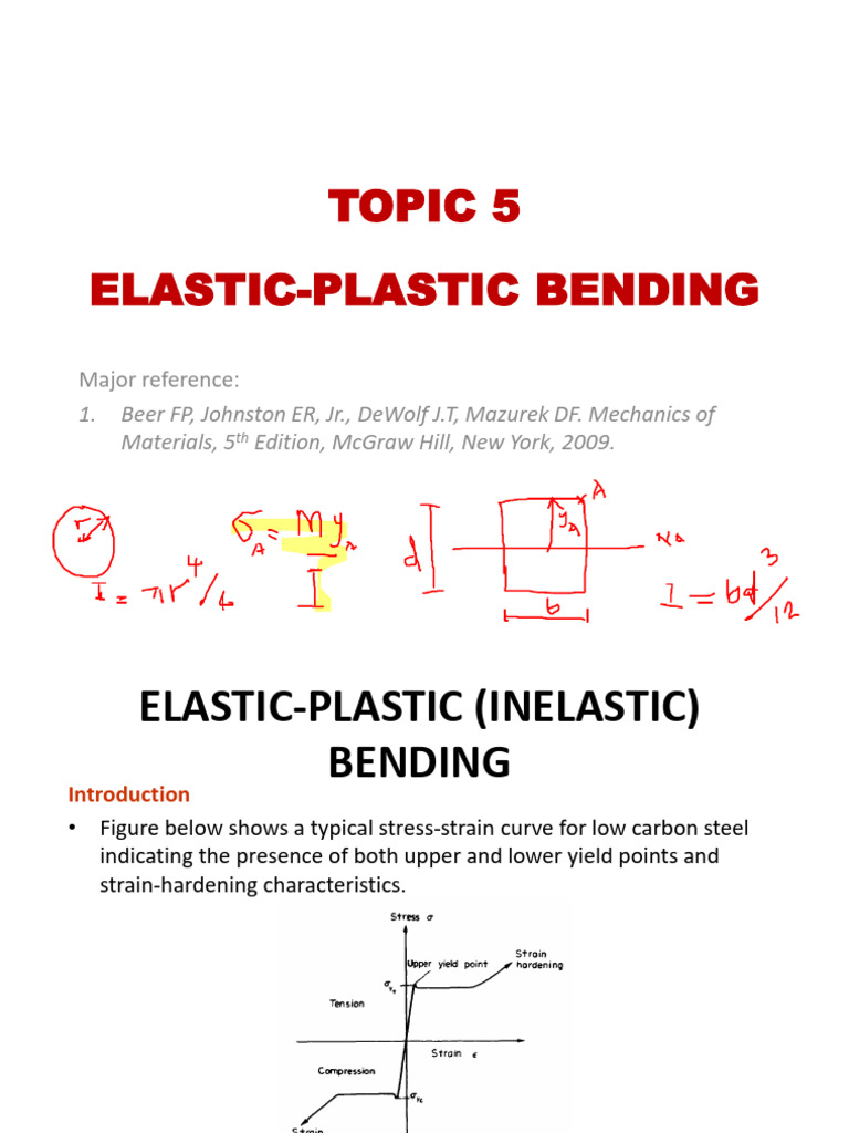5-Elastic-Plastic Bending-1 | PDF