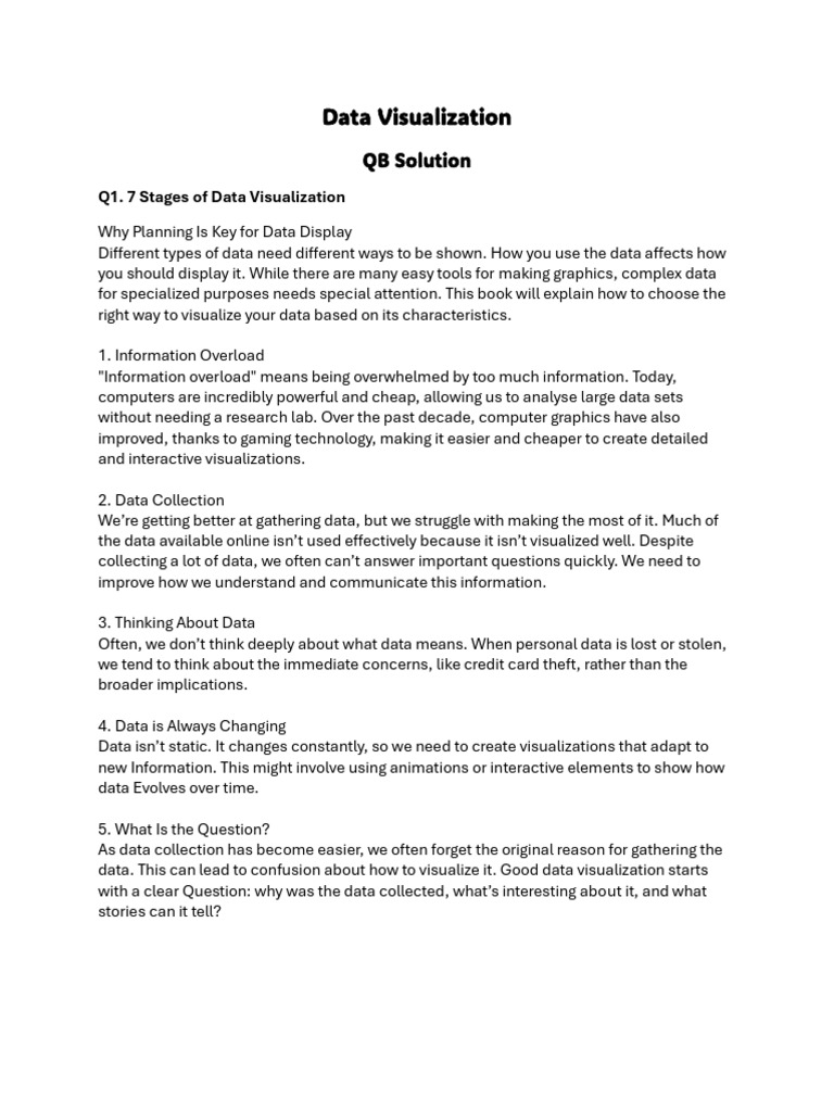 DV - QB - Solution | PDF | Databases | Career & Growth