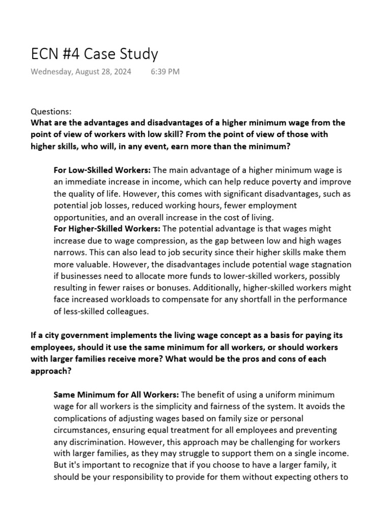 ECN 4 Case Study | PDF