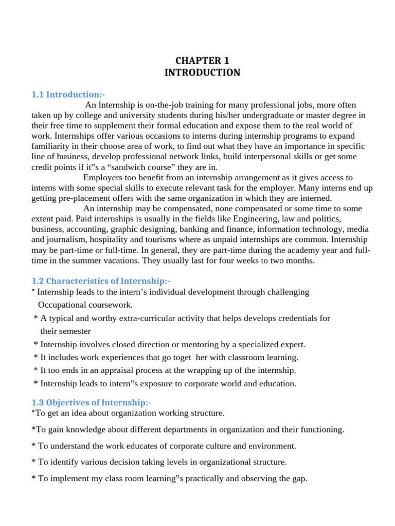 DCBM Intership Report | PDF