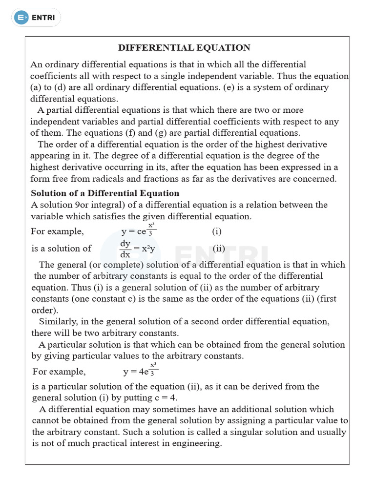 Differential Equation 2 | PDF
