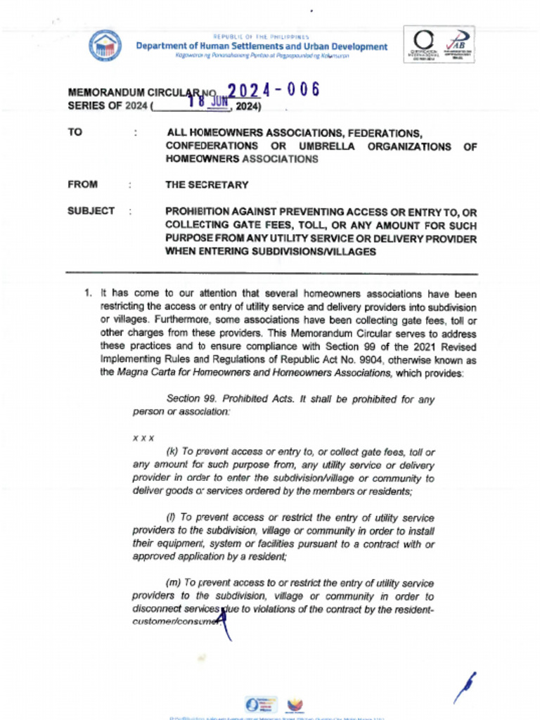 Memorandum Circular No. 2024-006 | PDF