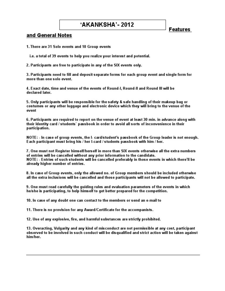 Features and General Notes Aakansha 2012 | PDF | Business | Finance ...