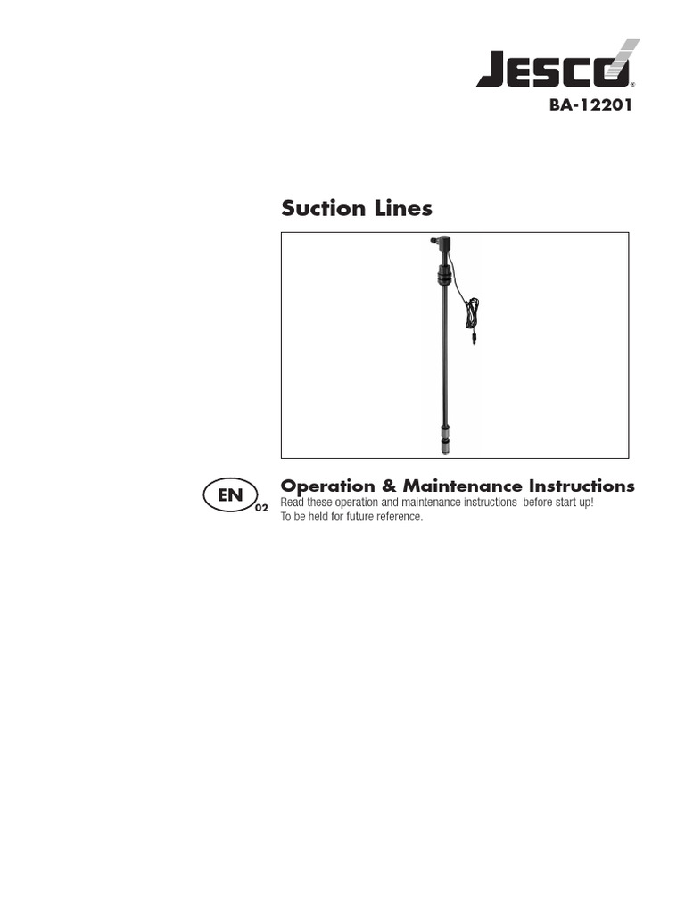 4 - Jesco Dosing Equipment Suction Line | PDF