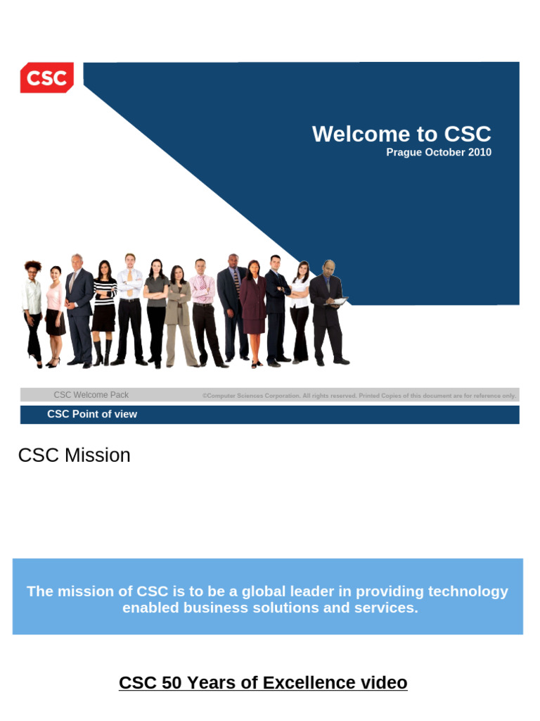 CSC Welcome SLIDES | PDF