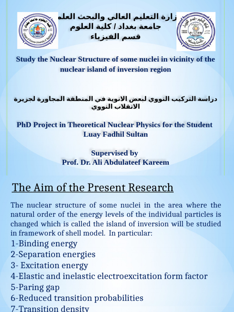 Study The Nuclear Structure of Some Nuclei in Vicinity of The Nuclear ...