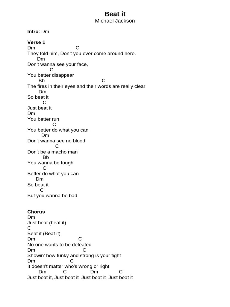 Beat It | PDF
