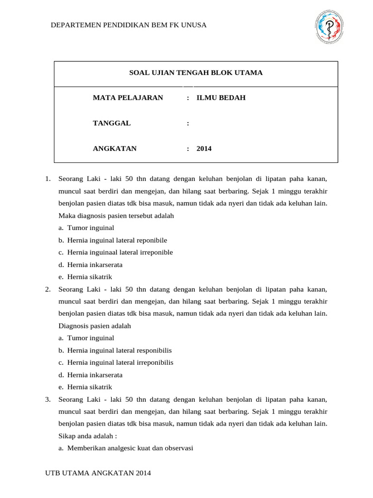 2014 - Utb Bedah | PDF