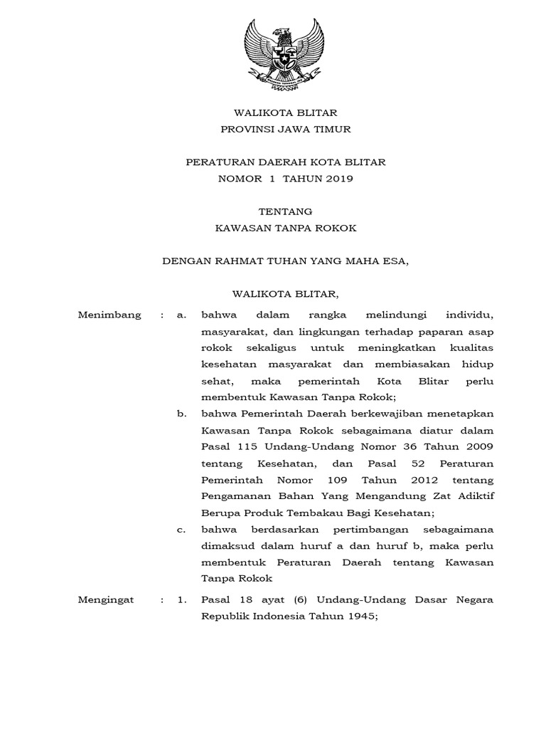 Perda 1 2019 - KTR | PDF