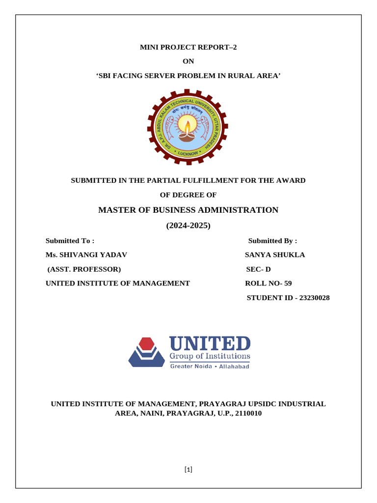 Mini Project Report 2 (Sanya Shukla) | PDF