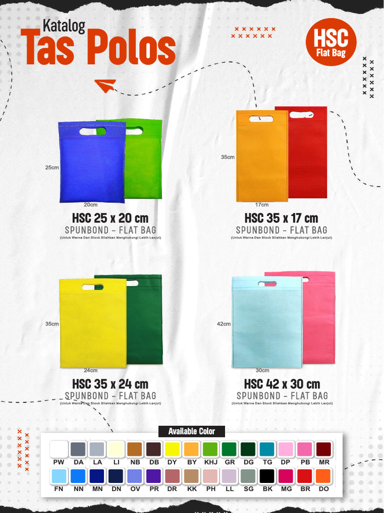 Katalog Tas Polos Basic Bag - Compressed | PDF