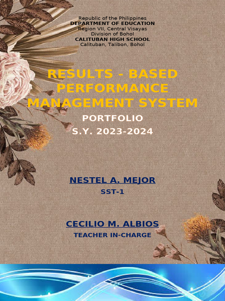 RPMS 2022 2023 | PDF