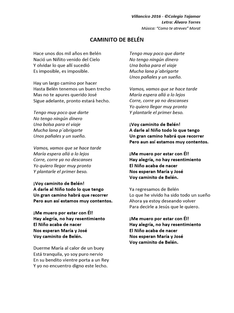 2016 - Caminito de Belén | PDF