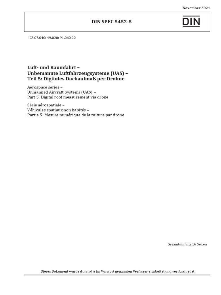 Din Spec 5452-5 2021-11 | PDF