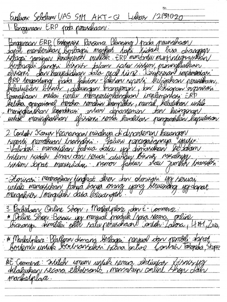 Review UAS - LUKAS - 2151020 - SIM - AKT - Q | PDF