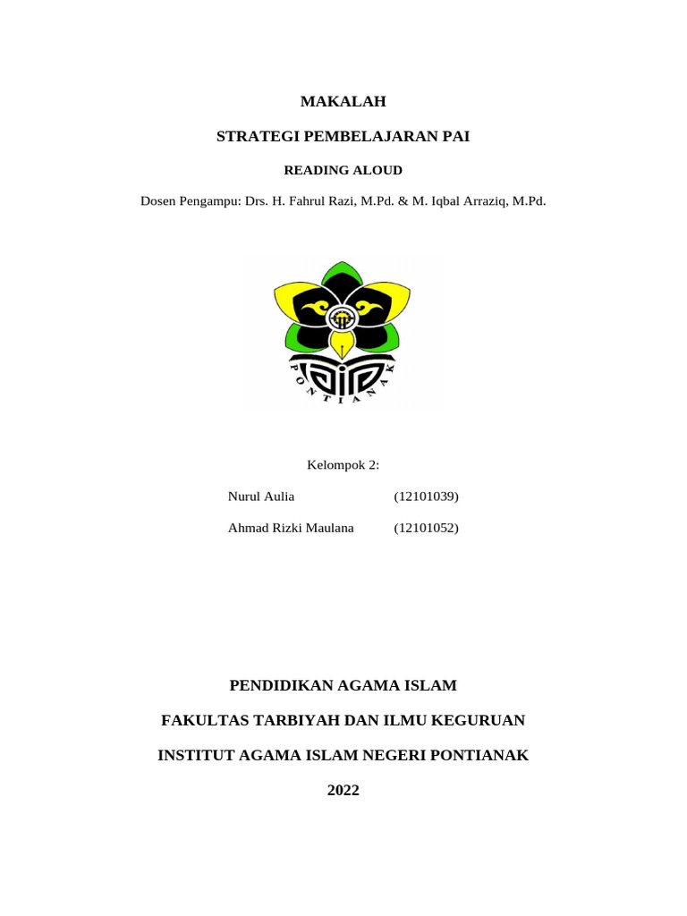 Kel. 2 Strategi Pembelajaran PAI | PDF
