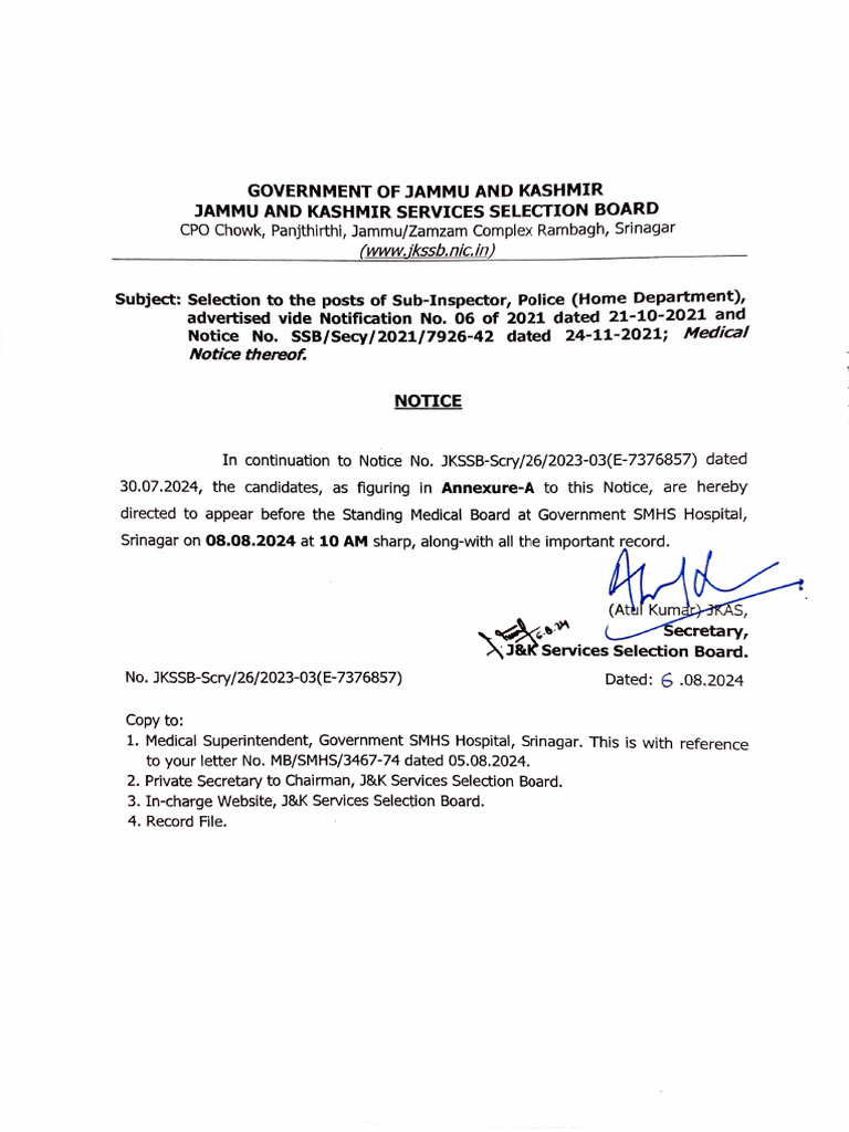 Medical Notice 06082024 | PDF