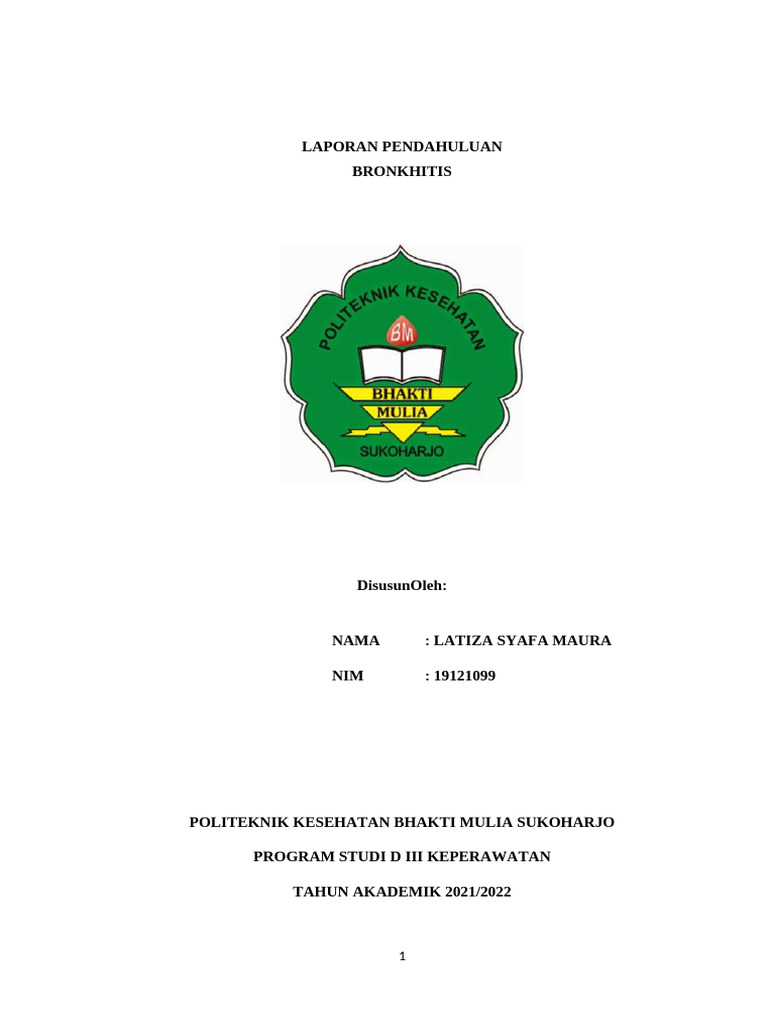 LP Bronkhitis Cempaka 1 | PDF