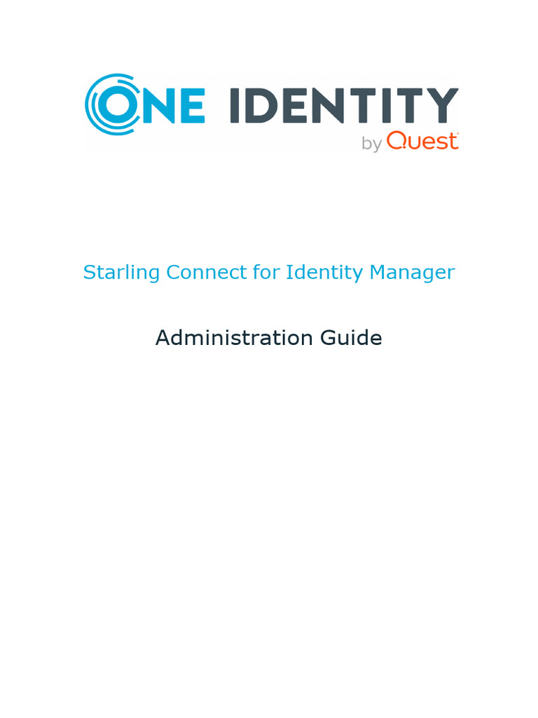 Starling Connect One Identity Manager Admin Guide | PDF