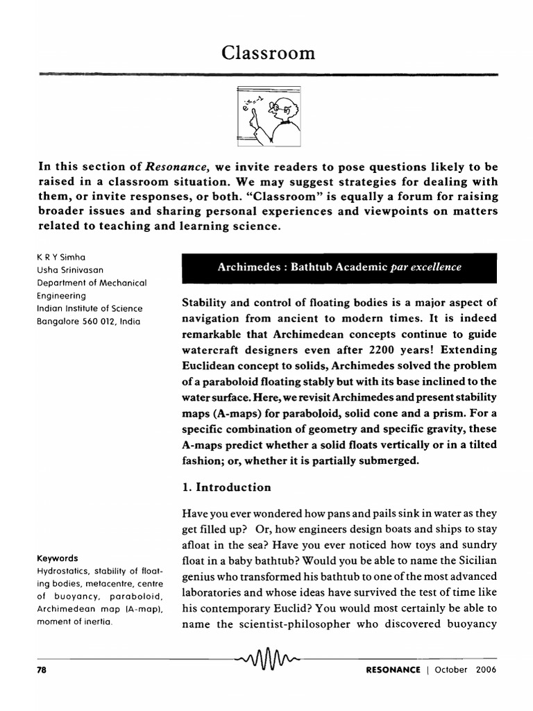 Classroom: Resonance | PDF